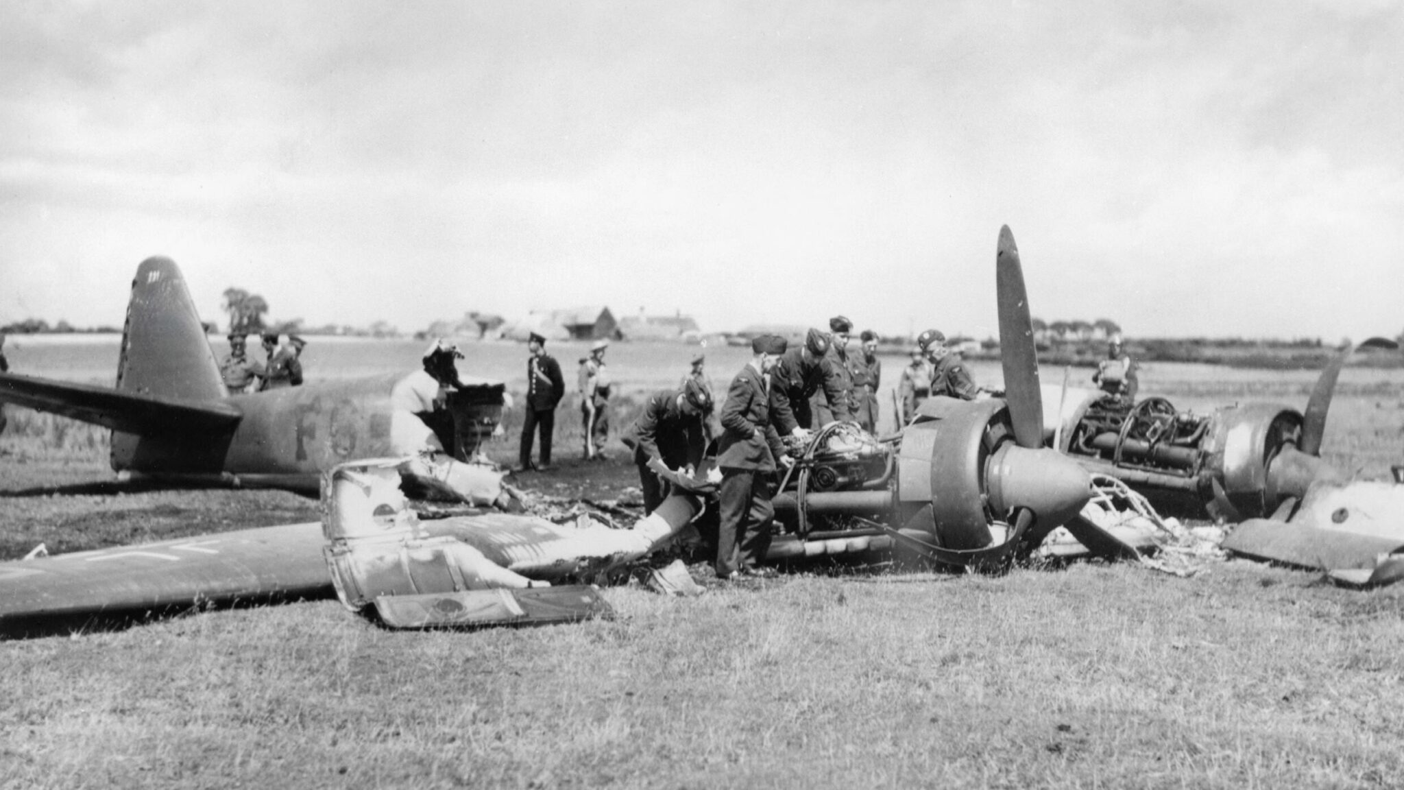 Photographs of Downed Luftwaffe Aircraft During the Battle of Britain ...