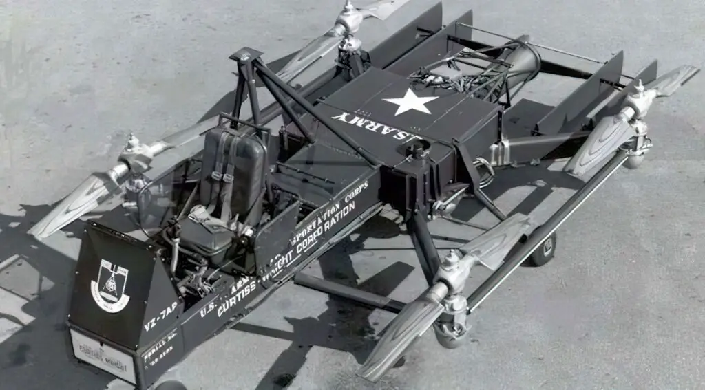 Curtiss-Wright VZ-7, a Manned Quadcopter From the 1950s - Jets ’n’ Props